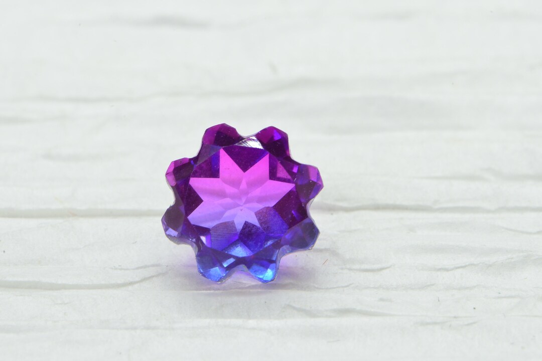10mm Color Change Alexandrite Doublet Quartz Lab Creative Round Facet ...
