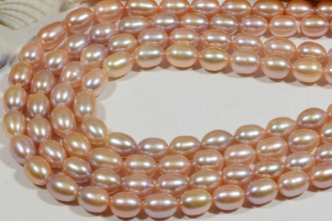 Freshwater Pearl Rice 12x9mm Pearl Beads Jewelry Making Supplies - Etsy