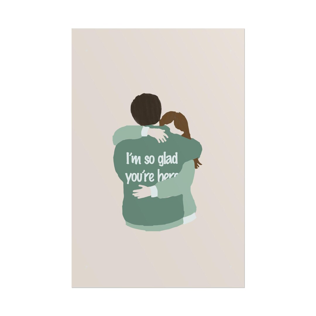 I'm so Glad You're Here Rolled Poster | Printable Wall Art - Etsy