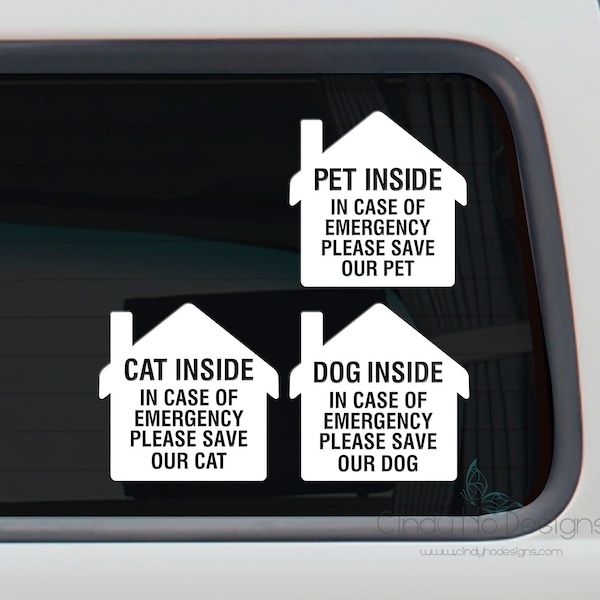 Pet Inside Sticker - Etsy