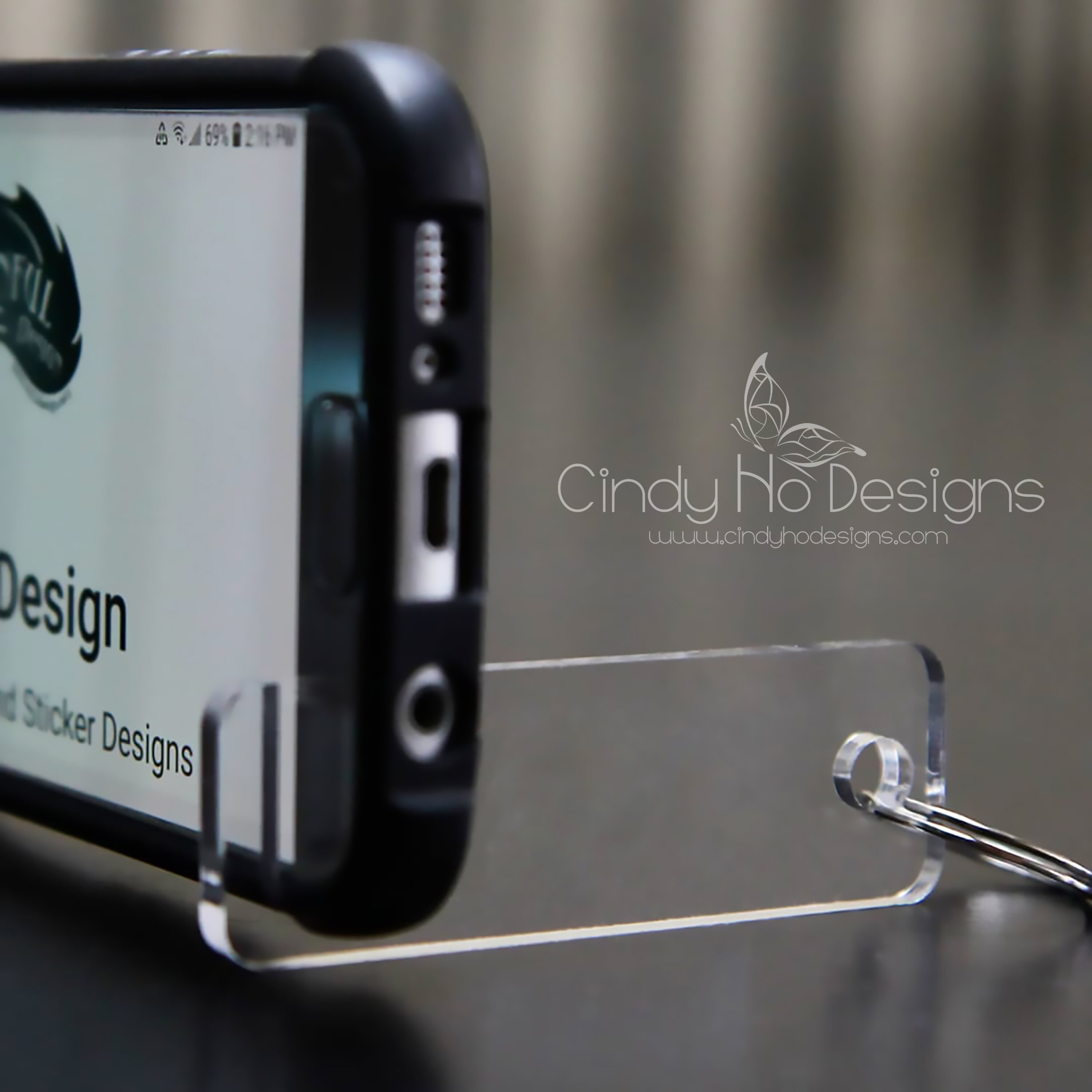 Ruler Phone Stand Acrylic Keychain Available in Imperial or | Etsy