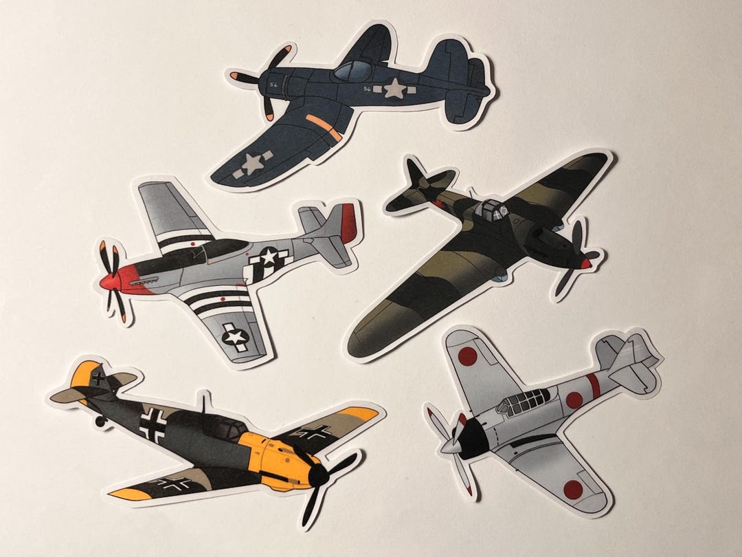 WWII Military Aviation Sticker Pack #1 - Etsy Australia