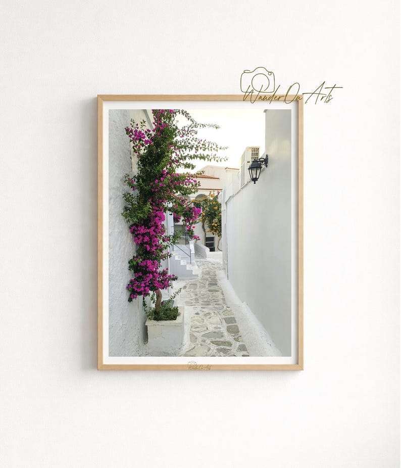 Italian Village Wall Art Set | Whitewashed Street Photography (digital ...