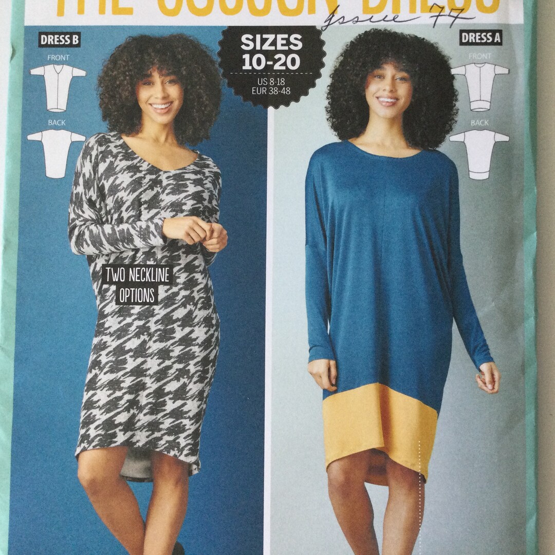 Simply Sewing Pattern the Cocoon Dress UK Sizes 10 to 20 Unused, Uncut ...