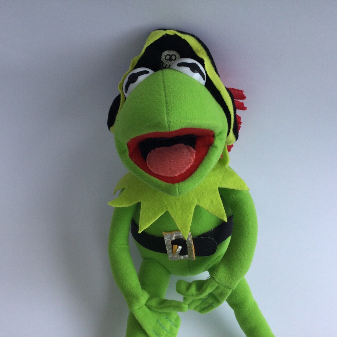 Kermit the Frog Pirate Outfit Plush Toy Doll, Made by Nanco, 1990s ...