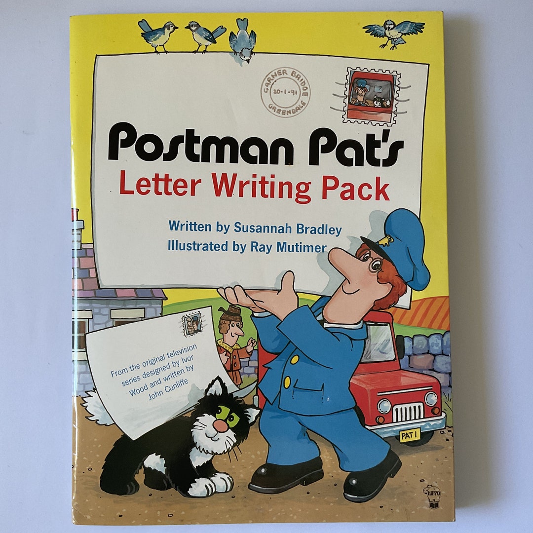 Postman Pat Letter Writing Pack Paper, Envelopes, Stickers, Postcards ...