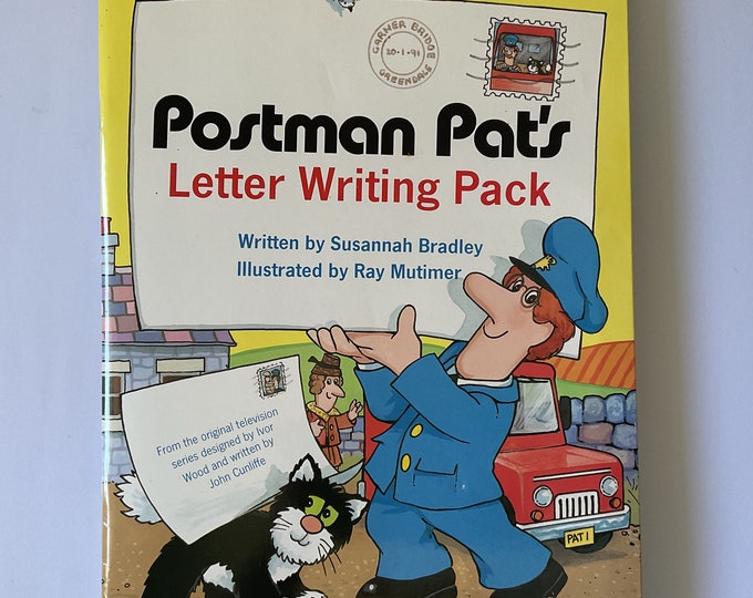 Postman Pat Letter Writing Pack Paper, Envelopes, Stickers, Postcards ...