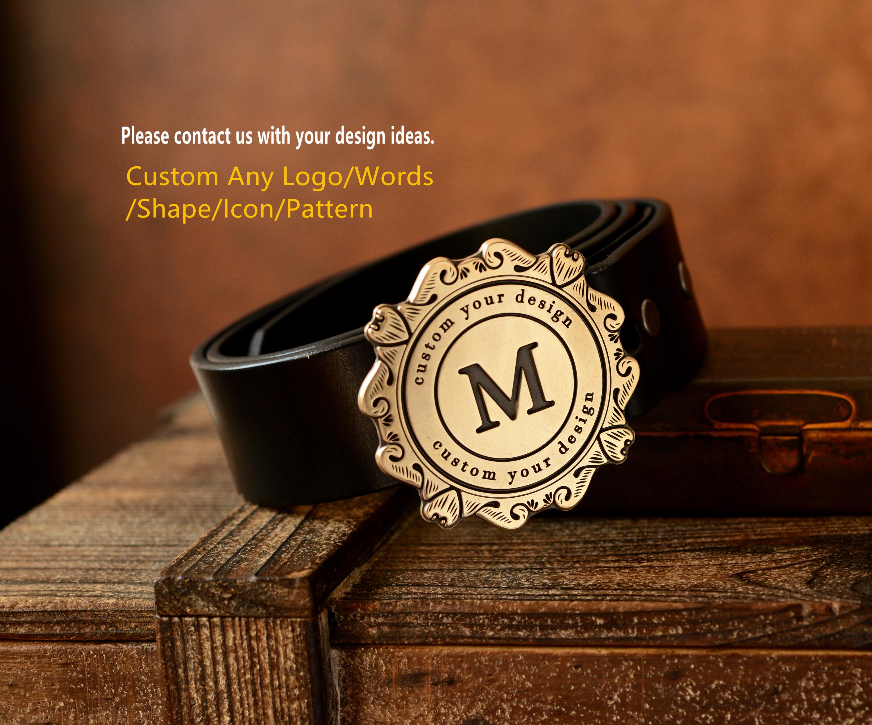 DESIGN YOUR OWN Custom Belt Buckle, Brass Belt Buckle, Name Belt Buckle ...