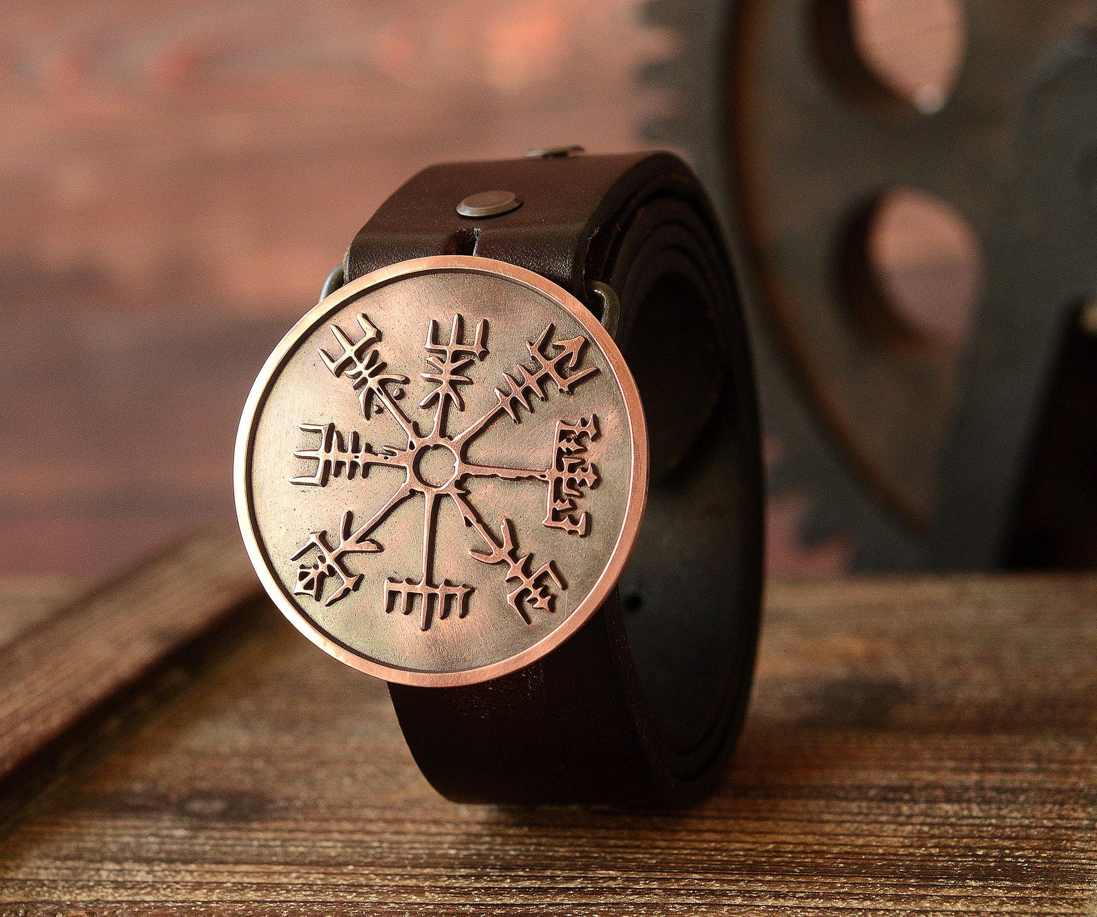 Custom Viking Compass Belt Buckle, Norse Vegvisir Belt Buckle, Viking ...