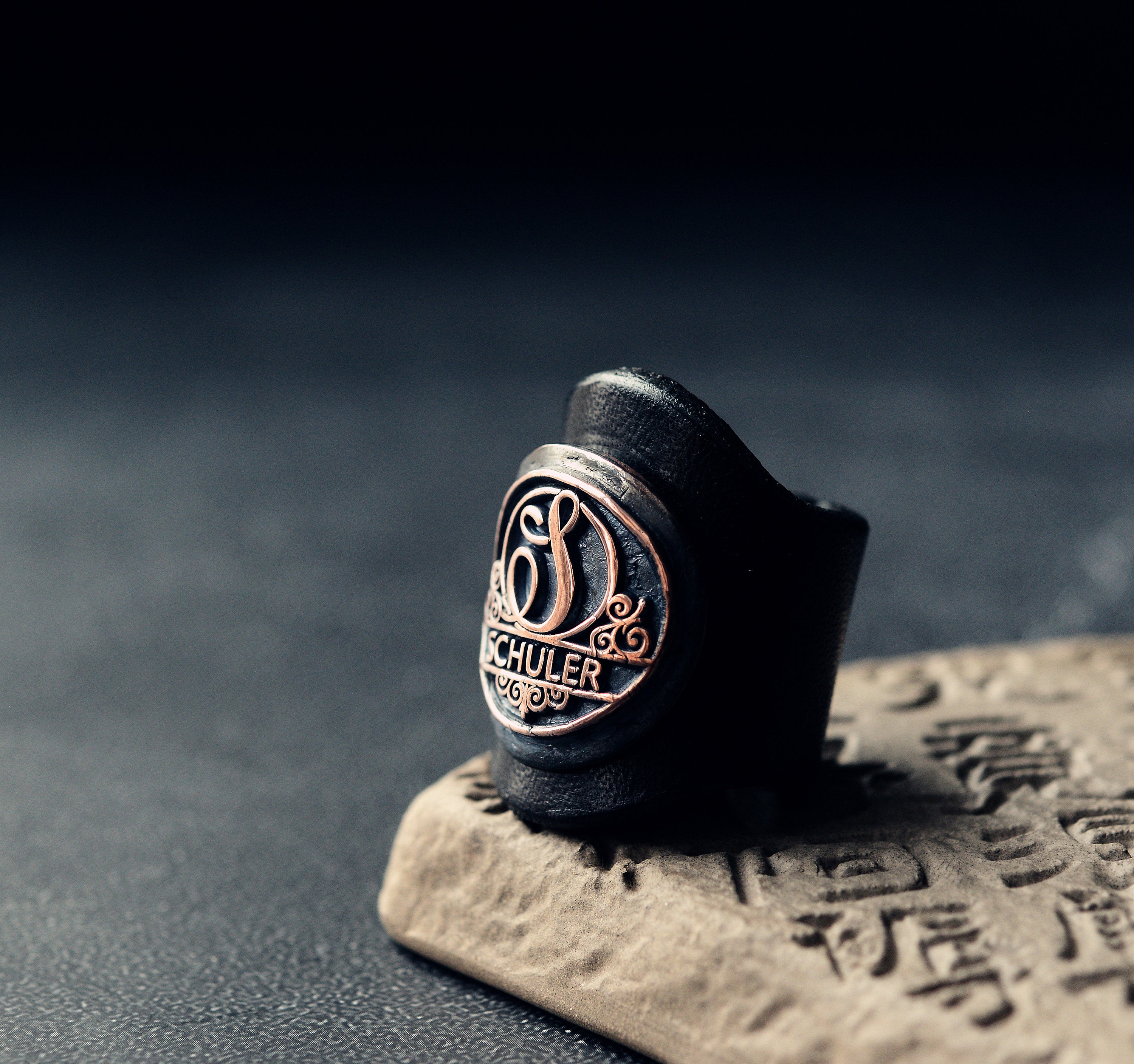 Handmade Leather Scarf Ring, Engraving Scarf Clasp, Western Bandana ...