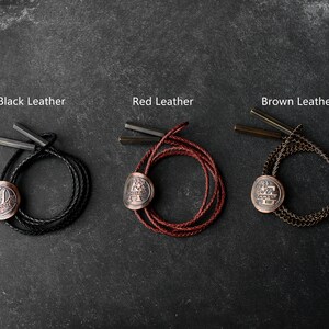 Brown Bolo Tie, INITIAL NECKLACE, Bolo Tie for Men, Bolo Tie for Men ...