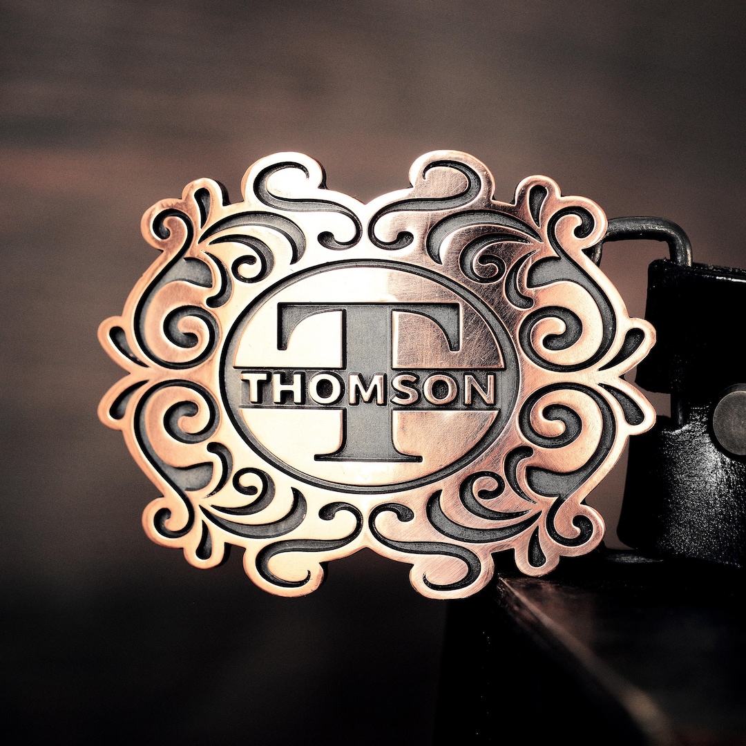 Floral Belt Buckle, Personalize Monogram Belt Buckle, Custom Name Belt ...