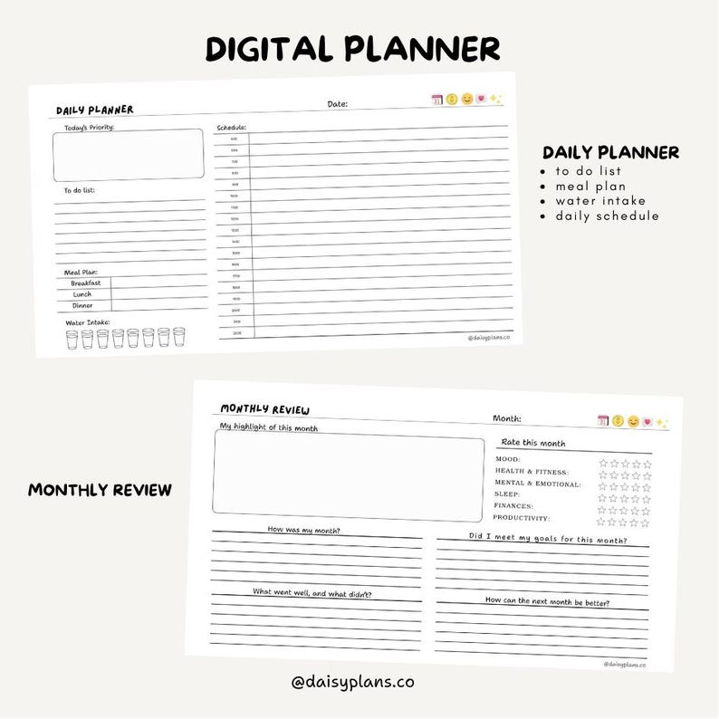 2026 Digital Planner : Daily & Monthly (PDF) Goodnotes| Notability ...