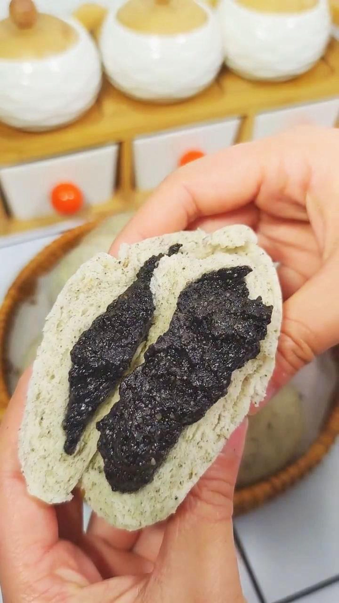 Black Sesame Steamed Buns Recipe: Soft Fluffy Mantou With Nutty Filling ...