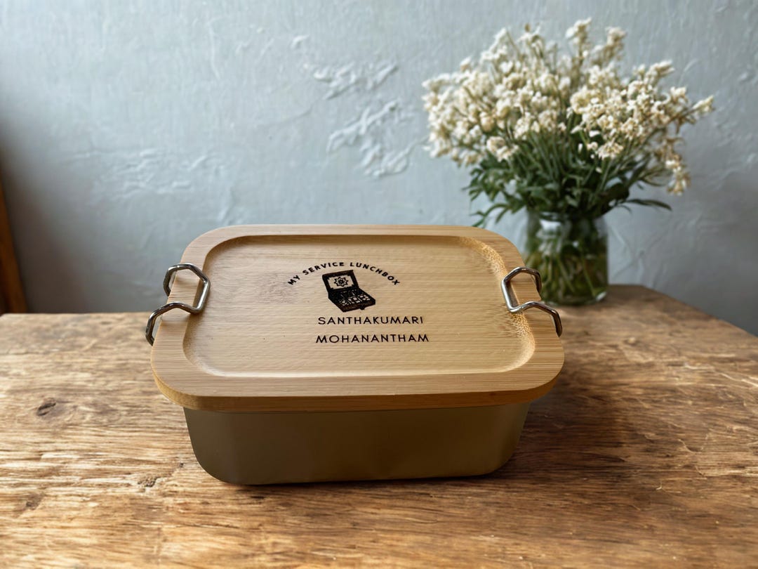 Stainless Steel Lunch Box With Laser Engraved Personalization. - Etsy