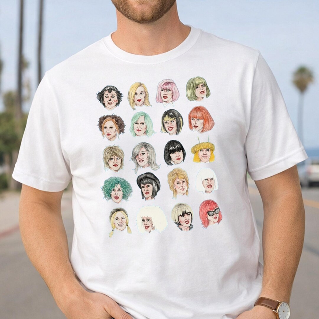Iconic Wig Collection Graphic Tee, Dramatic Wig Humor Shirt, Camp ...