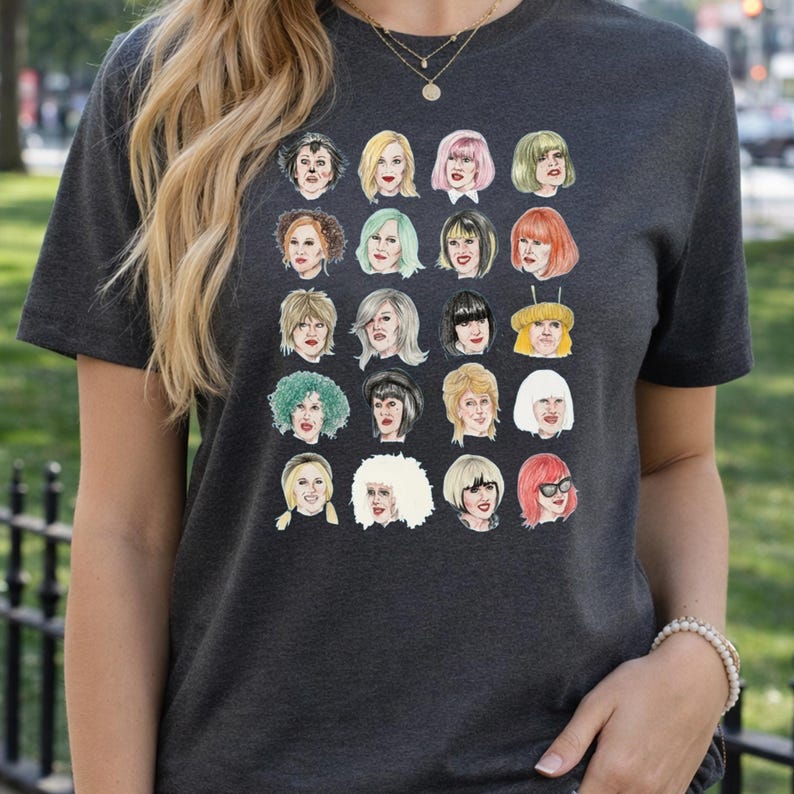 Iconic Wig Collection Graphic Tee, Dramatic Wig Humor Shirt, Camp ...