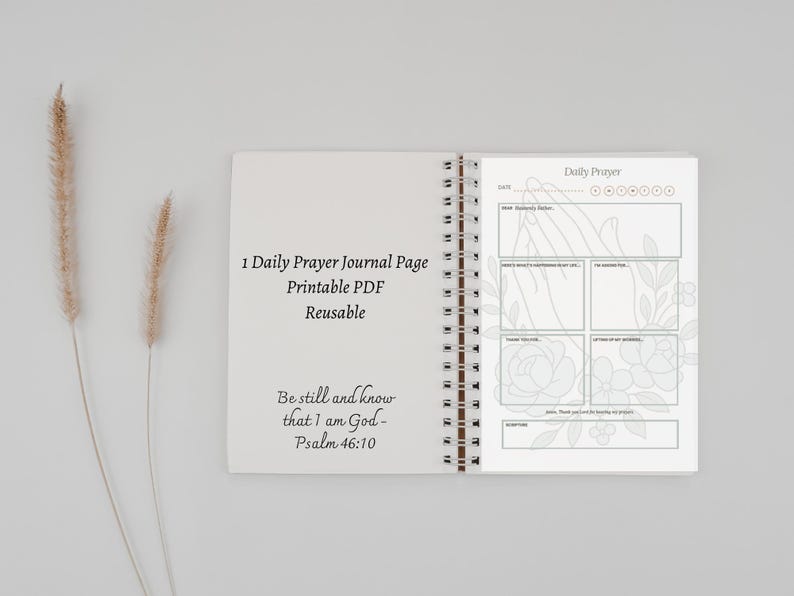 Daily Prayer Printable Journal - Etsy