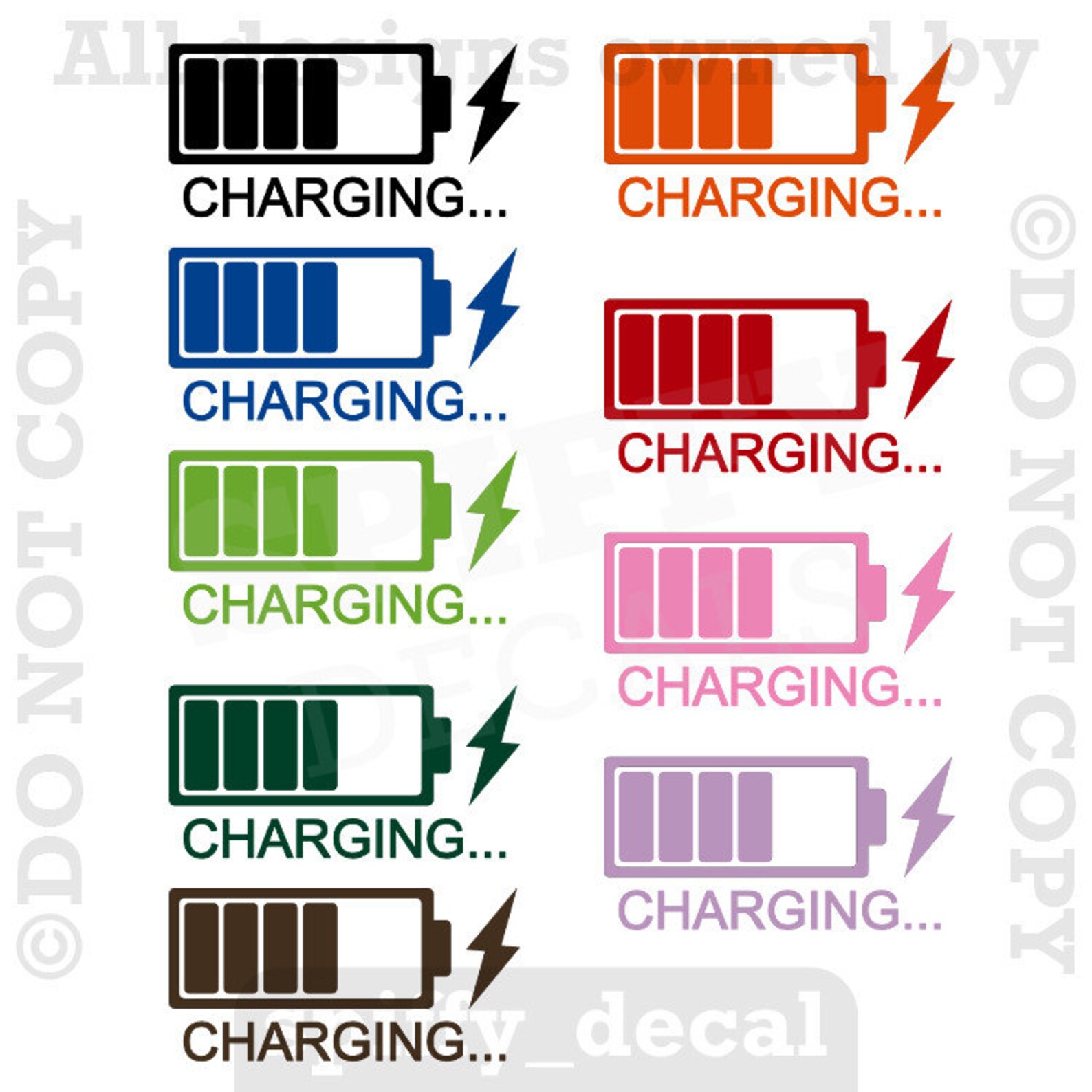 CHARGING the Batteries Vinyl Wall Decal Sticker Decor Sleeping - Etsy