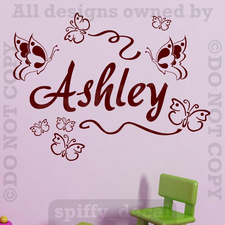 Personalized Name with Butterfly Butterflies Personalized Name | Etsy