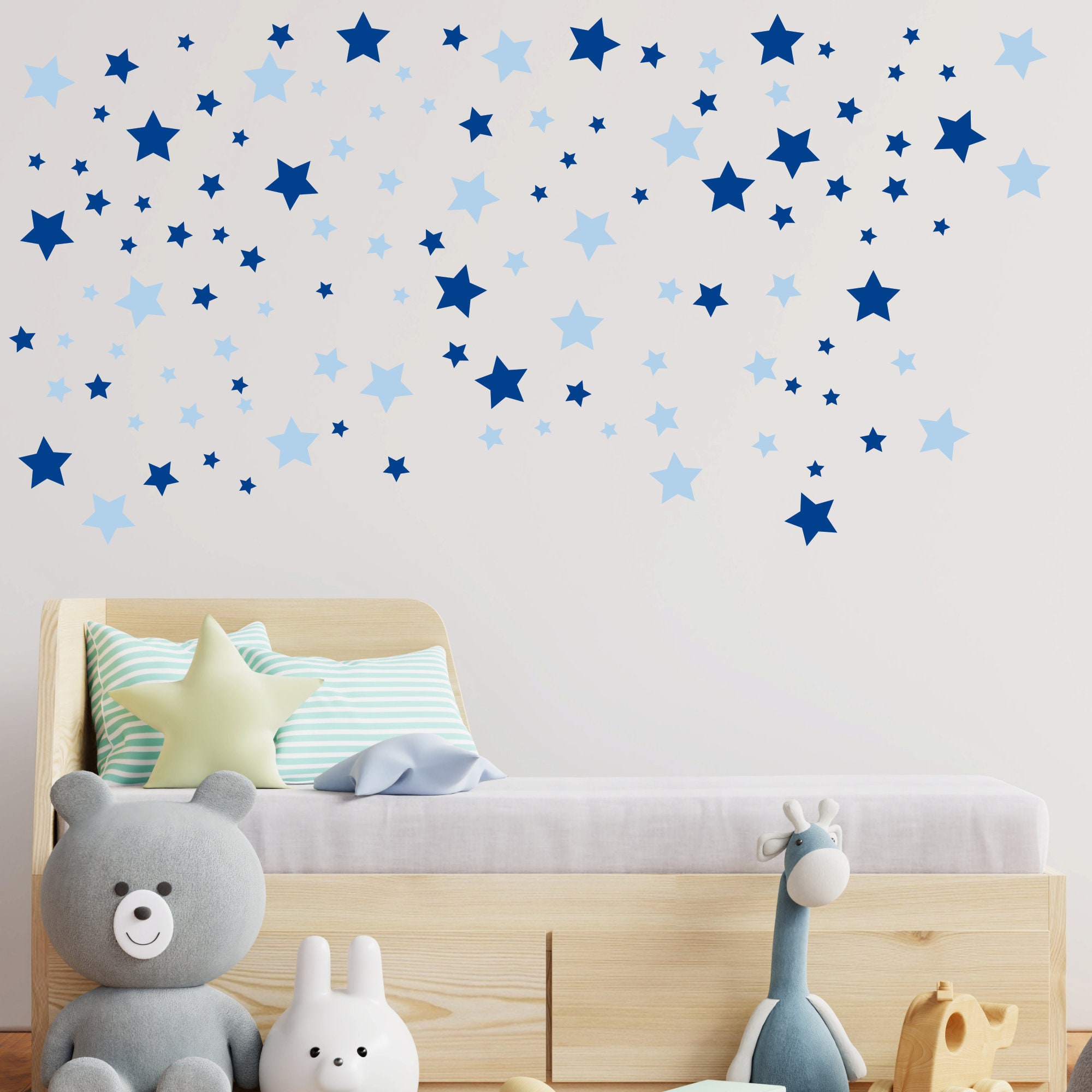 Star Wall Decals Set of 220 Stars 2 Color Star Decals | Etsy