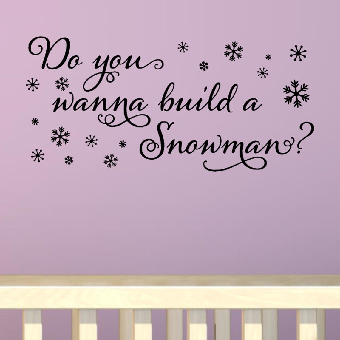Do You Wanna Build A Snowman Vinyl Wall Decal Sticker Decor Walt Disney ...