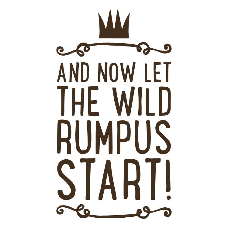 Let the Wild Rumpus Start Wall Decal Vinyl Sticker Where the | Etsy