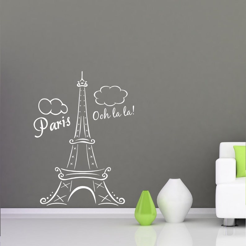Eiffel Tower - Paris "ooh La La" With Clouds - Etsy