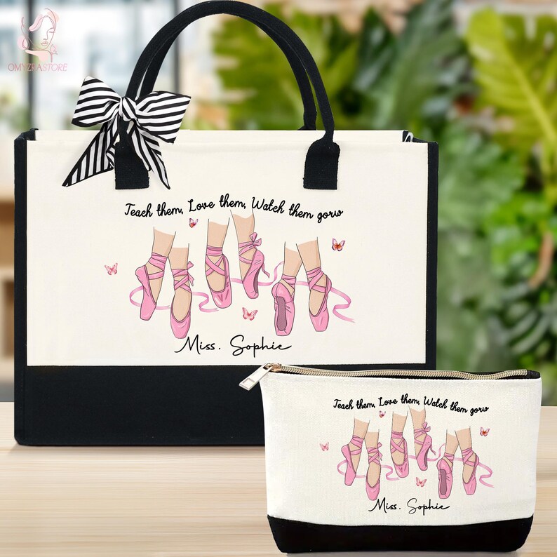 Dance Teacher Gift, Teacher Appreciation Gifts, Tote Bag for Ballet ...