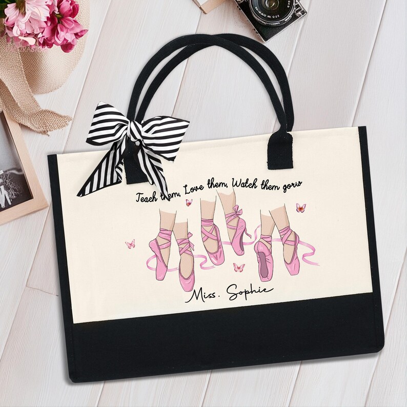 Dance Teacher Gift, Teacher Appreciation Gifts, Tote Bag for Ballet ...