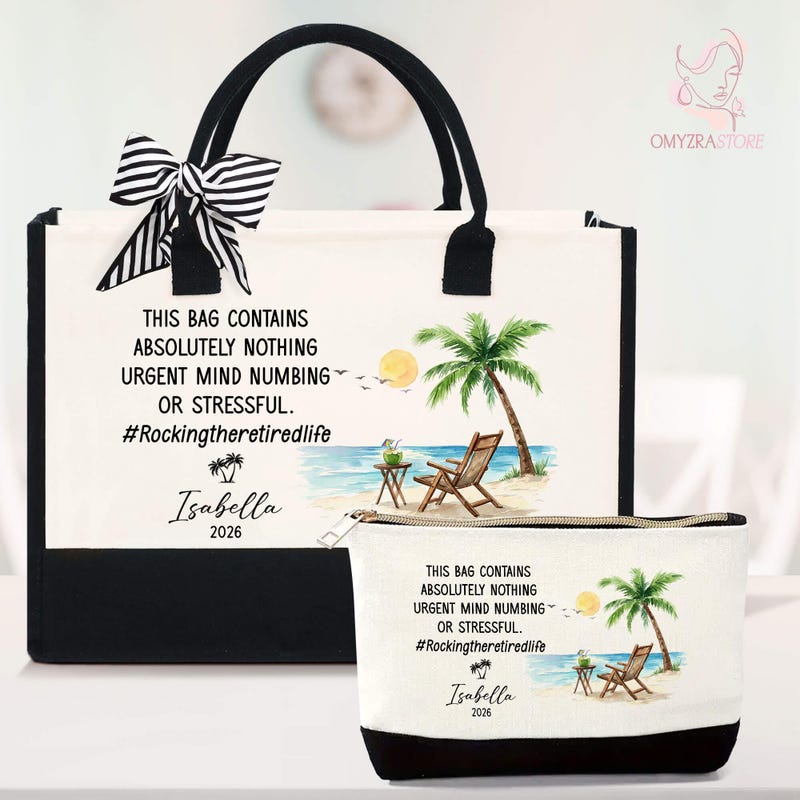 Custom Retirement Totes - Etsy