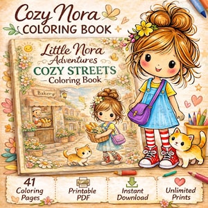Nora Coloring Pages - Etsy