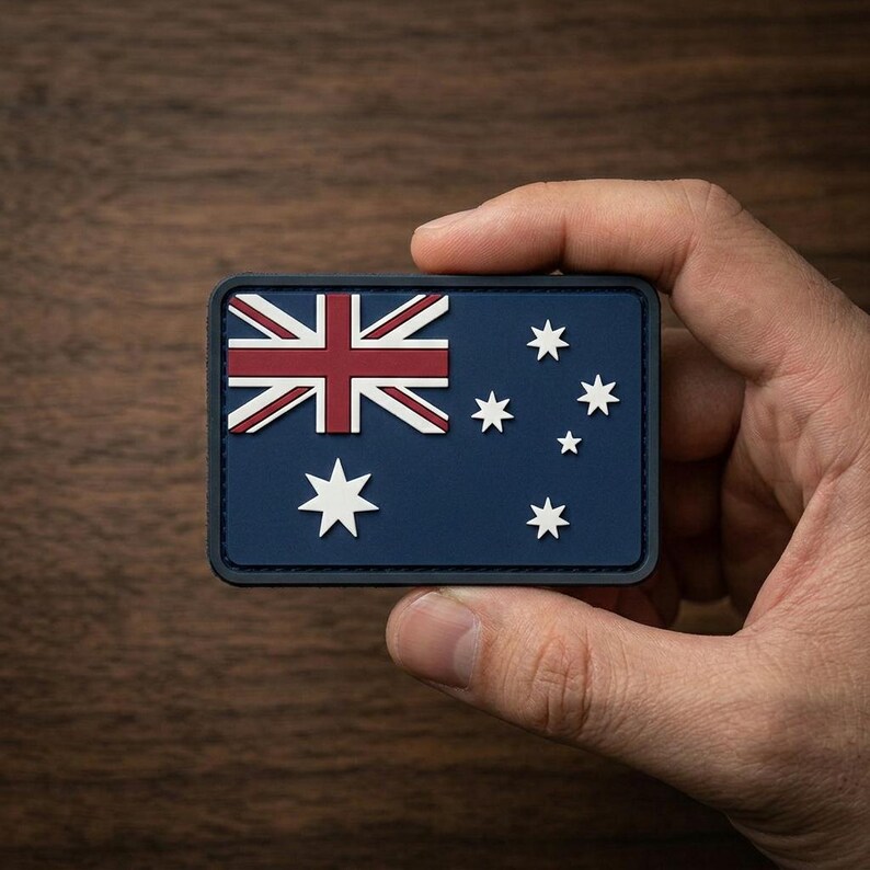 Australia Flag PVC Patch, Tactical Aussie Morale Badge, Hook and Loop ...