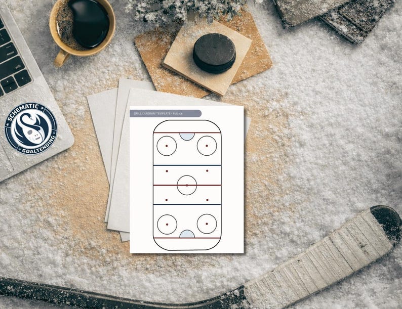 Hockey Rink Diagram - Rink Diagram Template for Youth and High School ...