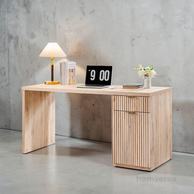 White Oak Executive Desk - Etsy
