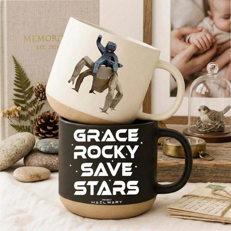 Project Hail Mary Rocky Mug, Sci-fi Book Lover Gift, Grace Save Stars ...