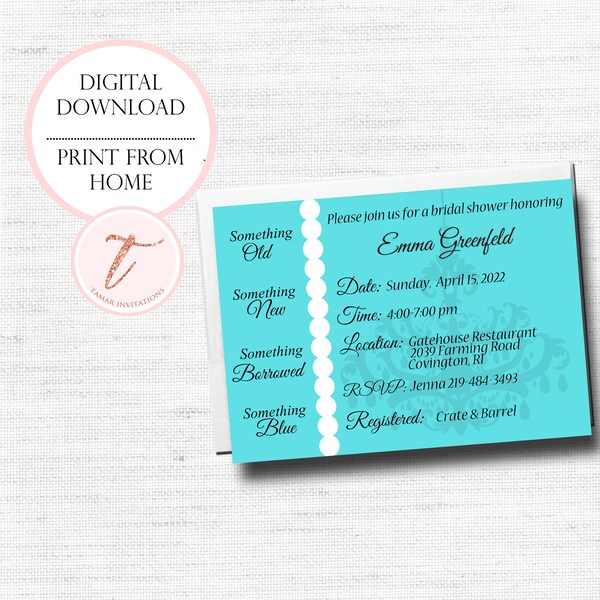 Breakfast at Tiffanys Bridal Shower - Etsy