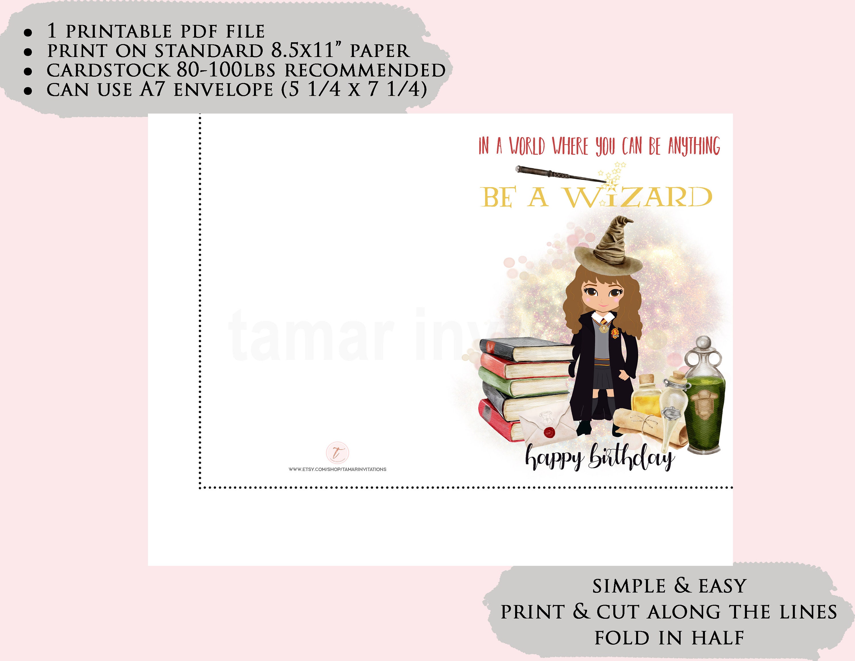 Digital Birthday Card - Have A Magical Birthday - Wizard & Witches ...