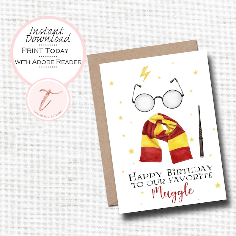 Digital Birthday Card - Have A Magical Birthday - Wizard Magic - Wizard ...