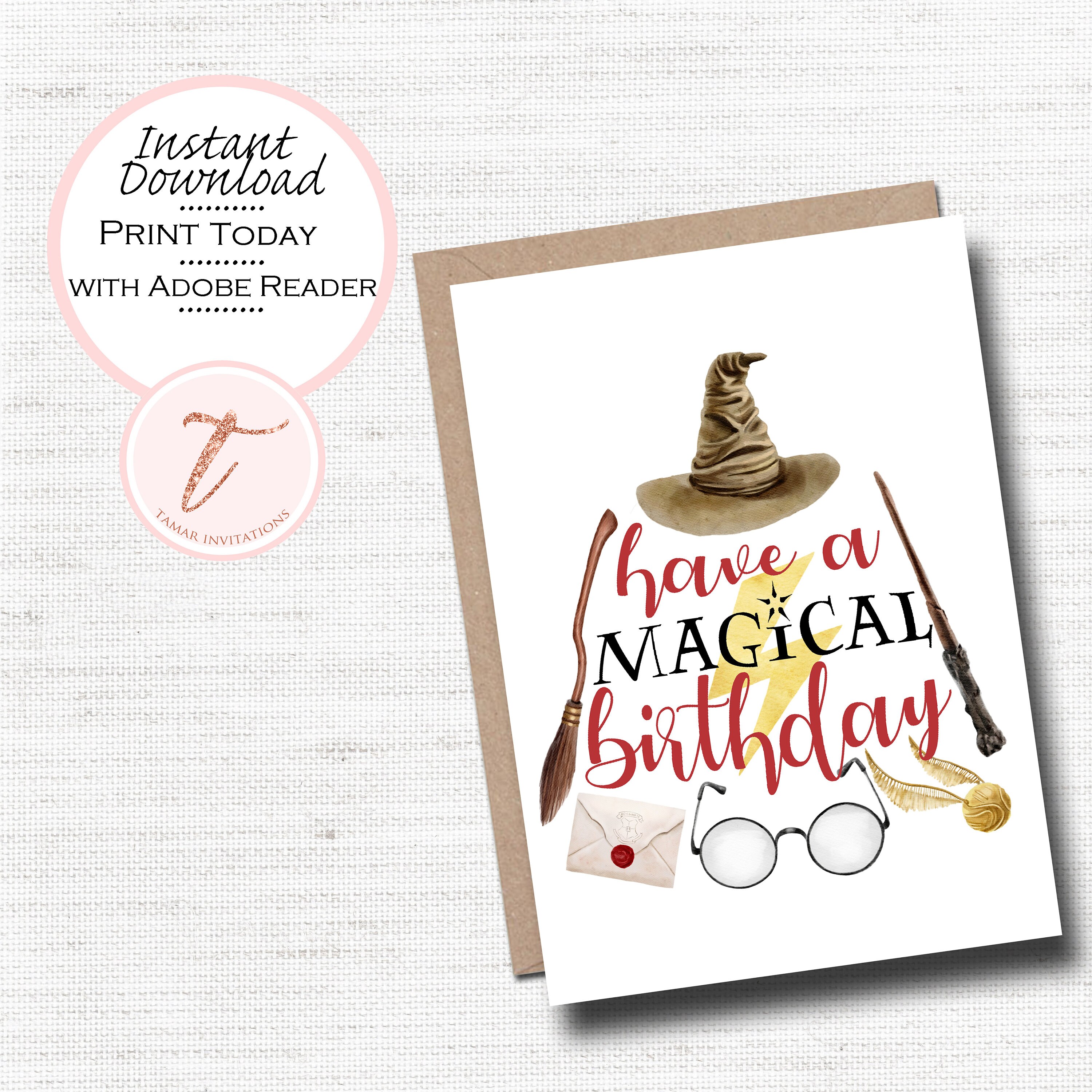 Digital Birthday Card - Have A Magical Birthday - Wizard Magic ...