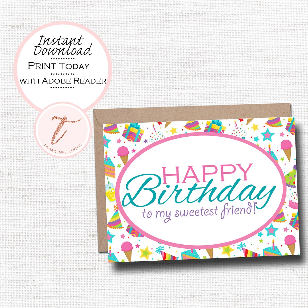 Digital Birthday Card - Happy Birthday - Have A Sweet Birthday ...