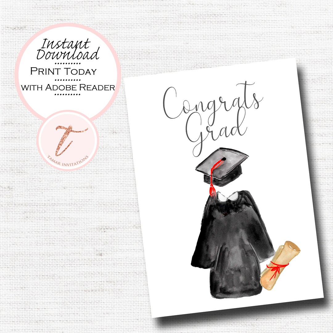 Digital Graduation Card, Happy Graduation Card, Class of 2022, School ...