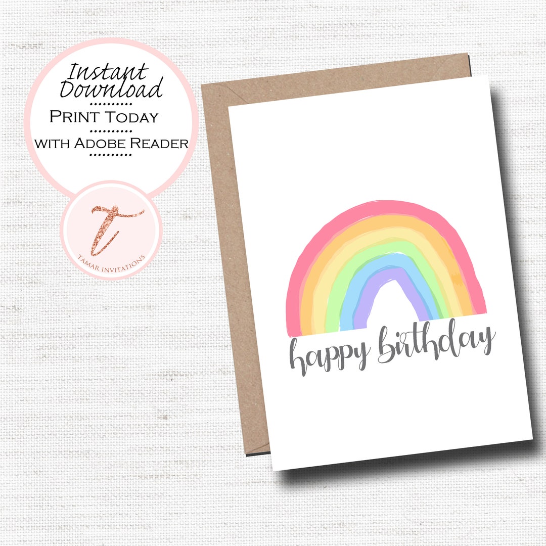 Digital Birthday Card, Whimsical Birthday Wishes, Happy Birthday Card ...