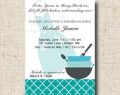 Kitchen Bridal Shower Invitation - Baking/Cooking, Recipe Card, Tags ...