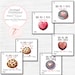PRINTABLE Cookie Valentine Cards - Kids Valentine's Day Cards - School ...