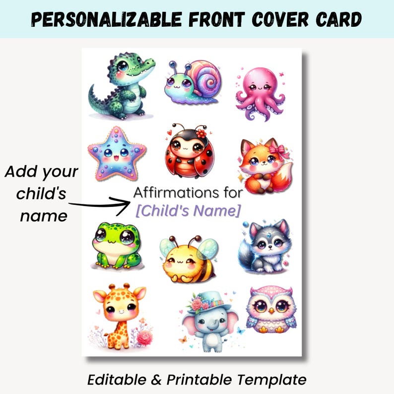 ADHD Confidence Cards for Kids, Neurodivergent Emotional Support ...