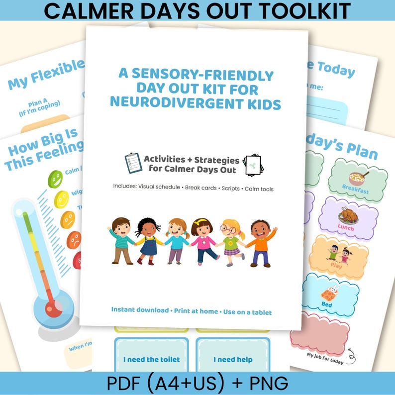 ADHD Autism Visual Schedule Kit: Neurodivergent Kids Support (printable ...