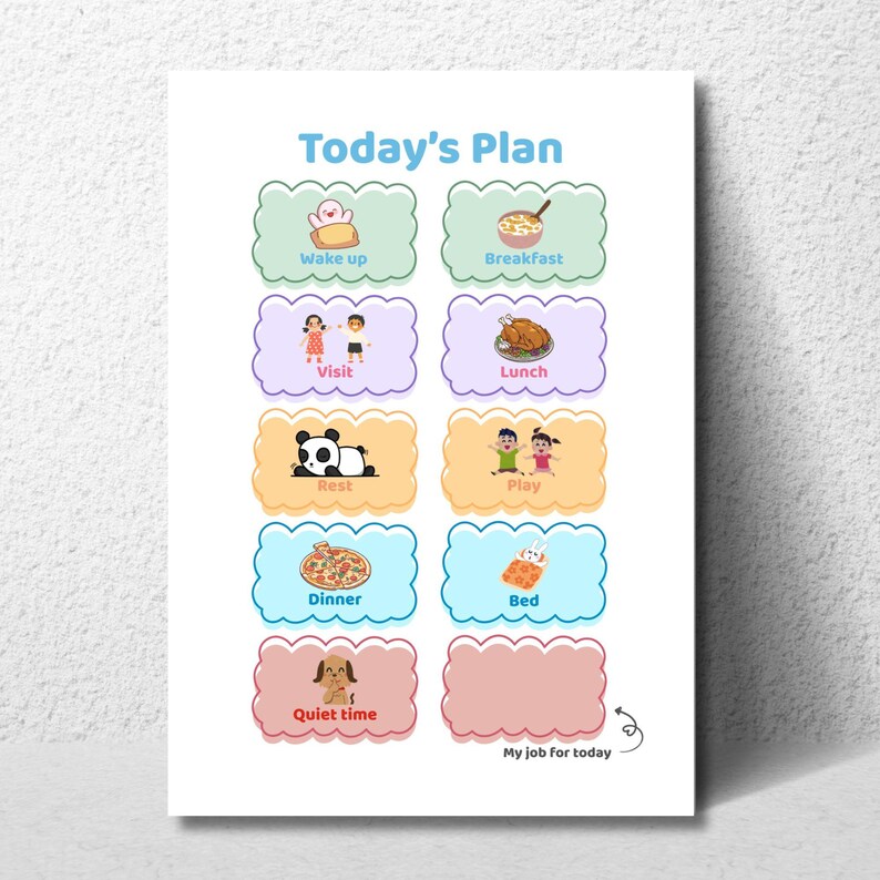 ADHD Autism Visual Schedule Kit: Neurodivergent Kids Support (printable ...