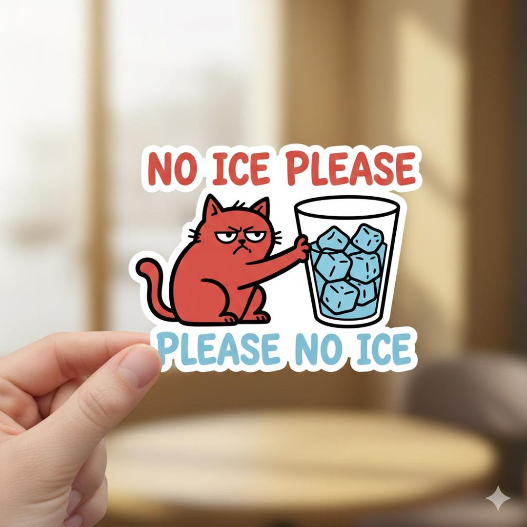 Funny Cat Sticker, Abolish Ice Anti Ice Sticker, Political Pro ...
