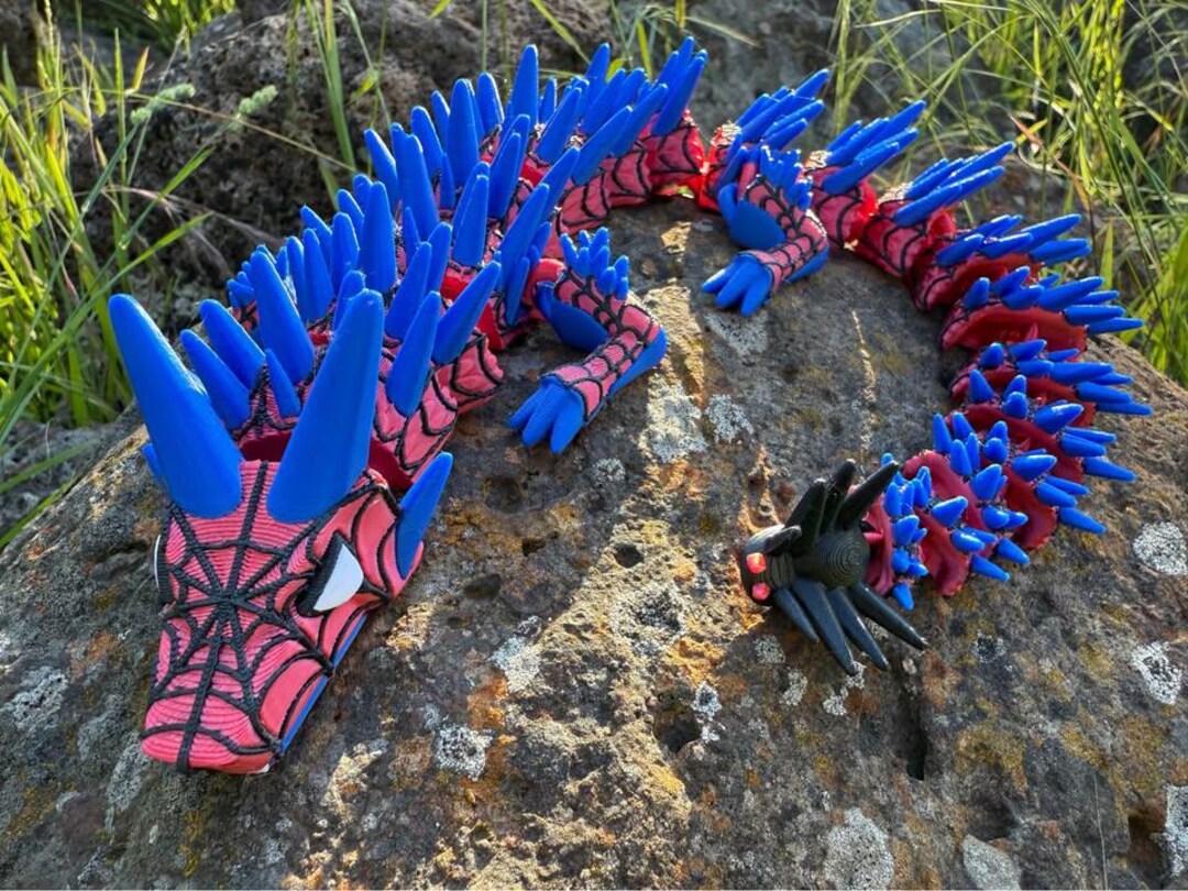 Spider Dragon – 3D Printed Fantasy Creature | Magical Shelf Décor - Etsy
